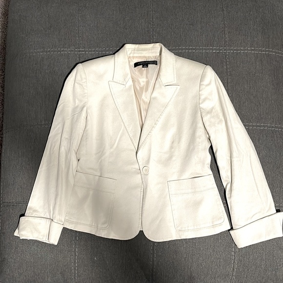 Anne Klein | Jackets & Coats | Anne Klein Cream Blazer | Poshmark